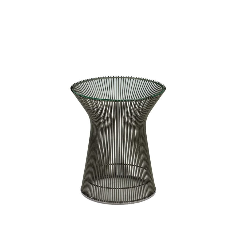 Platner Side Table, Bronze, Transparent - Clay
