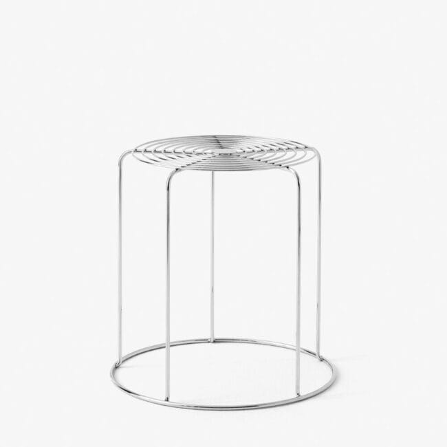 Wire Stool VP11, Stainless Steel - Clay